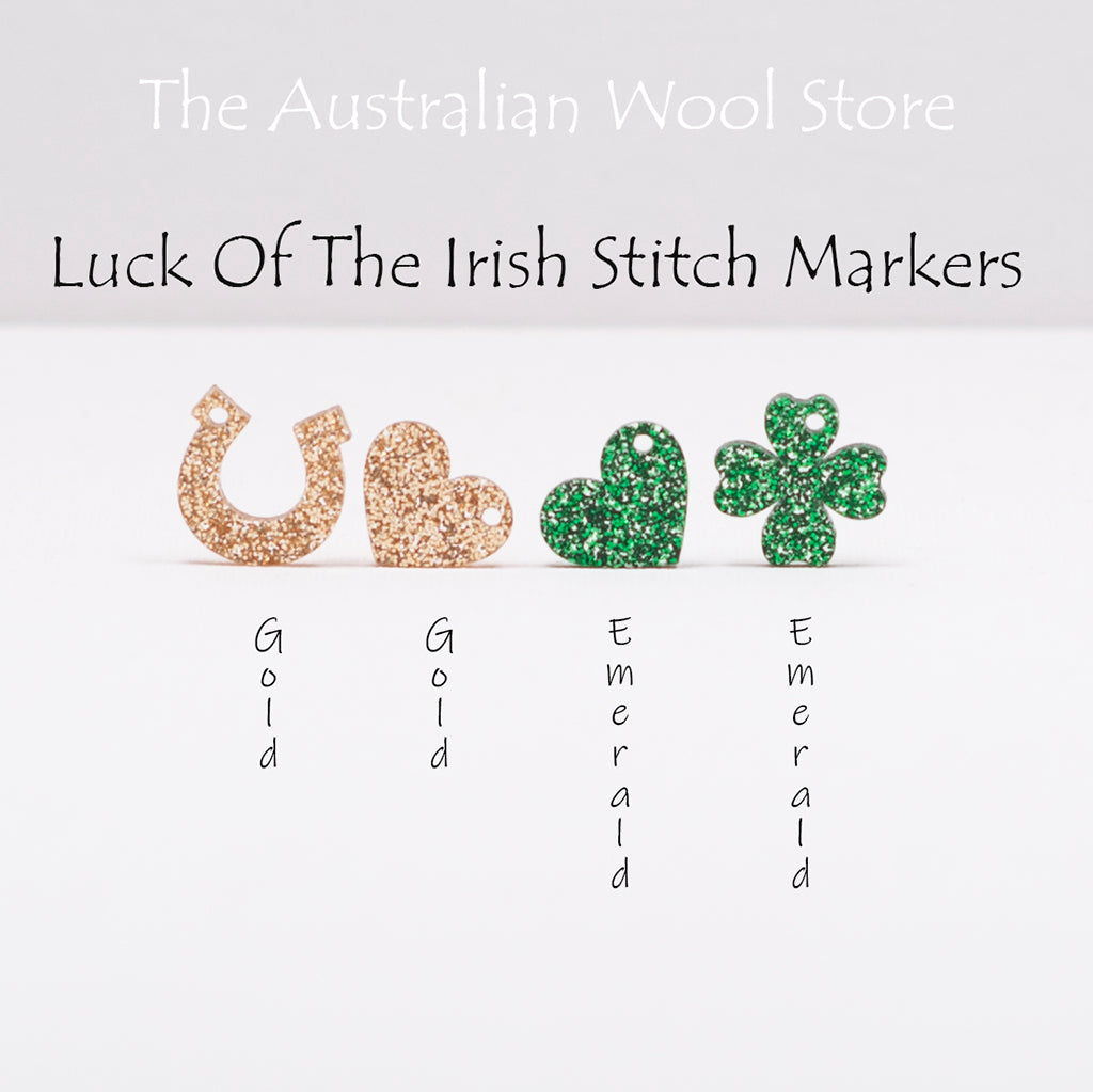 Luck of the Irish Stitch Markers – The Australian Wool Store