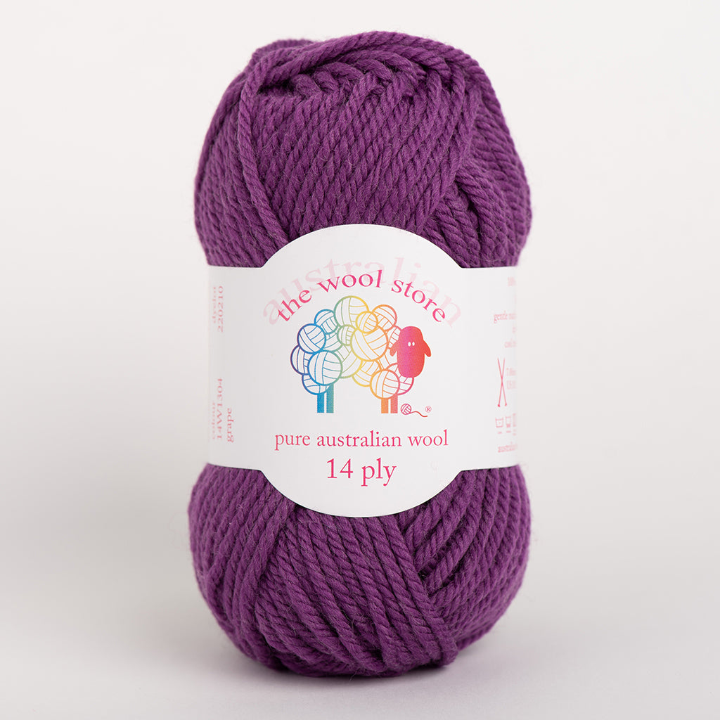 BUY 14 Ply Knitting/Crochet Wool Online at The Australian Wool Store